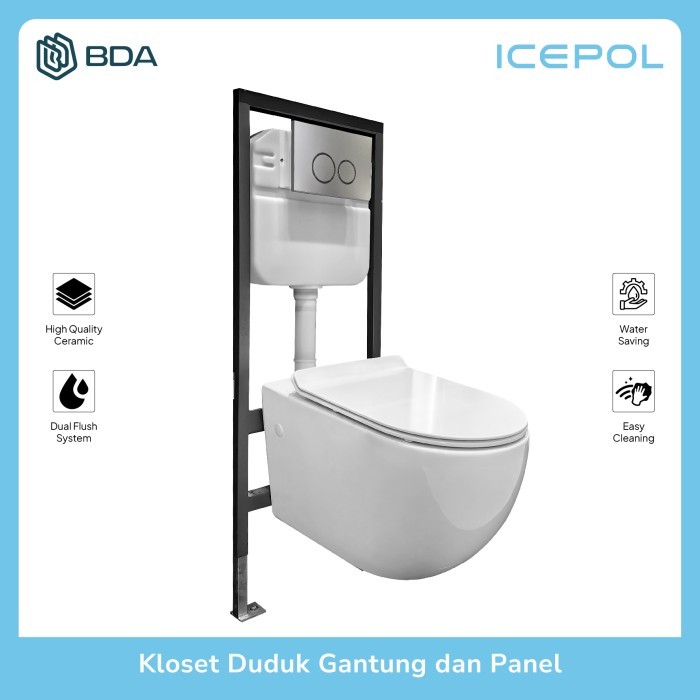 Jual Icepol Closet Wall Hung Closet Wall Hang Closet Duduk Gantung ...