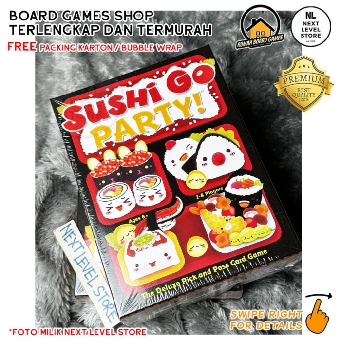 Jual Sushi Go Party Edition Board Games Card Game Permainan Kartu ...