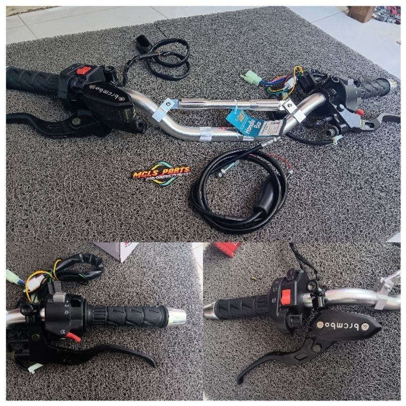 Jual paket stang stir day set holder ksr,master rem copy rcb,hanspat ...