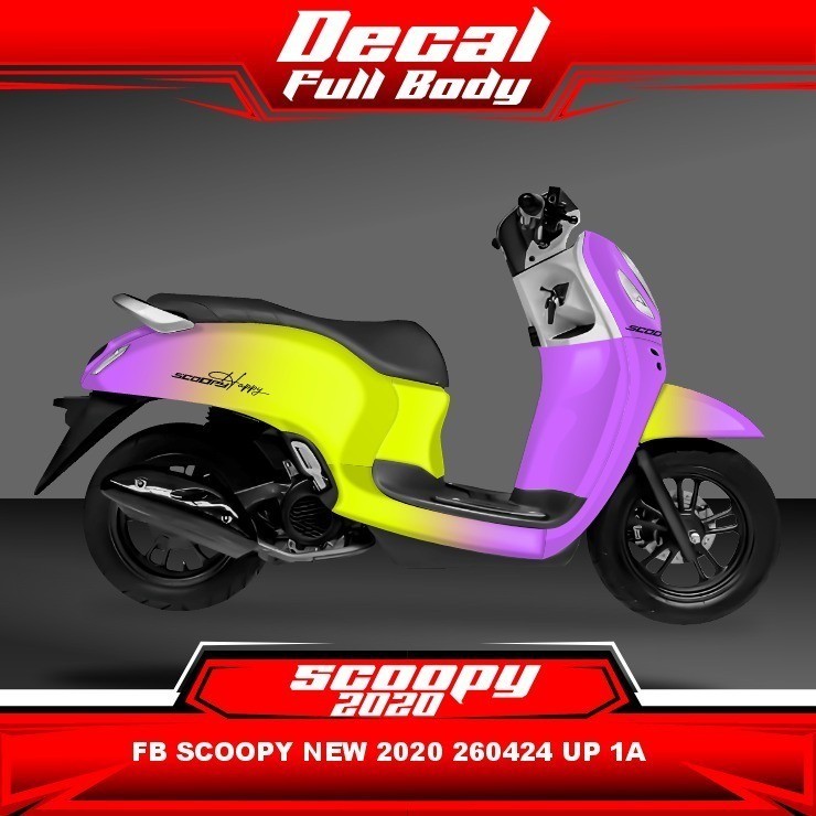 Jual Stiker Sticker Decal Motor HONDA SCOOPY 2020 Full Body Warna Gradasi 260424 UP | Shopee ...