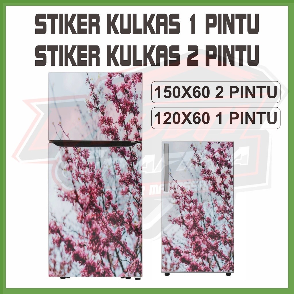 Jual Stiker Kulkas 1 Pintu dan Sticker 2 Pintu Full Body Motif Varian ...