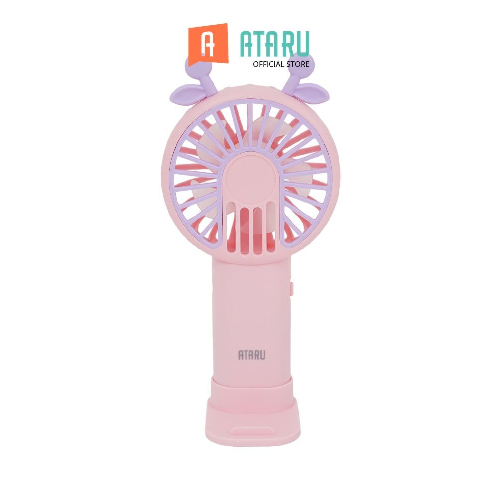 Jual Ataru Kipas Angin Portabel Rechargeable Rabbit Ear - Pink Handheld ...