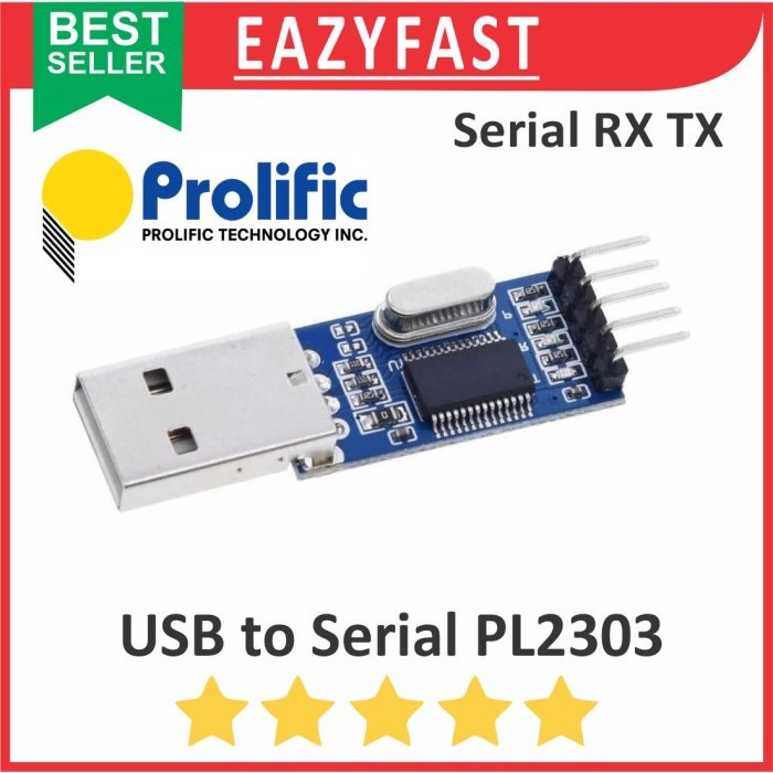 Jual Modul USB to Serial TTL Converter PL2303 PL2303HX PL 2303 HX Prolific UART RX TX Adapter ...