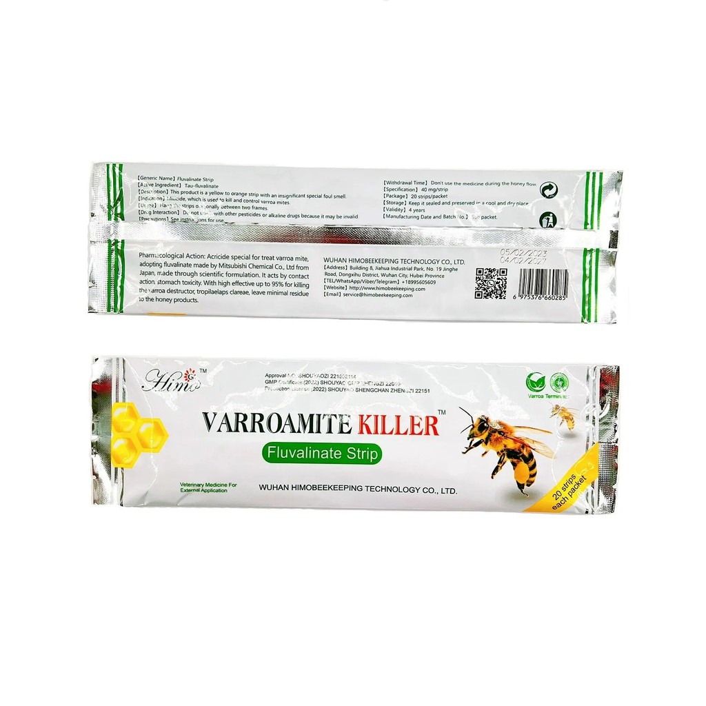 Jual 10 Packs 200 Strips Apiculture Acaricide Against Bee Mite Strip ...