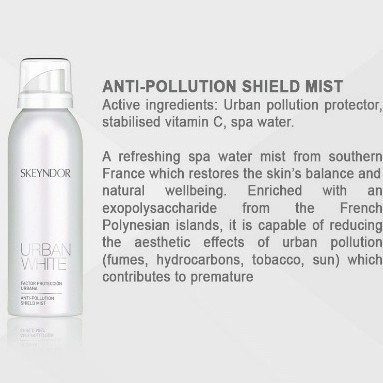 Jual Skeyndor Urban White Shield Mist Anti Pollutation/ Spa watermist ...