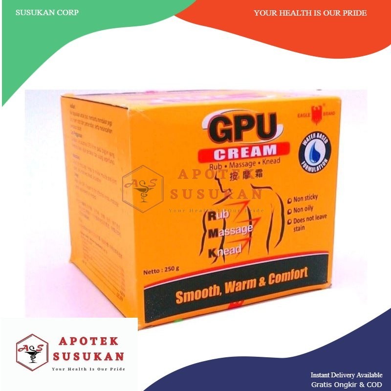 Jual GPU Cream 150gr Krim Sereh Gosok Pijat Urut | Shopee Indonesia