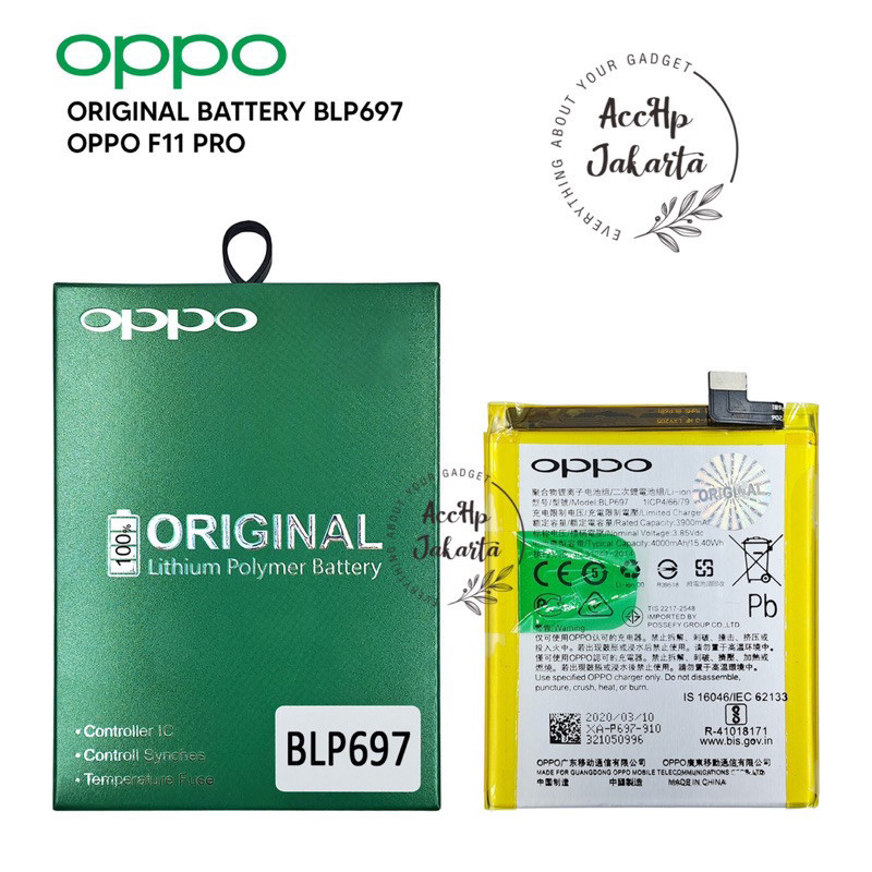 Jual Baterai Batre OPPO F11 PRO / BLP 697 BLP697 Batrai Batrei Battery ...