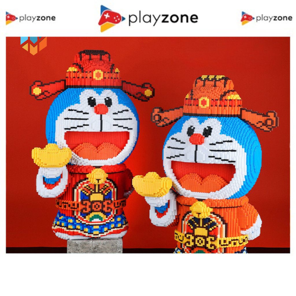Jual Nano Blocks Fortune God Doraemon Jumbo Big Series 3D Model, Mainan ...