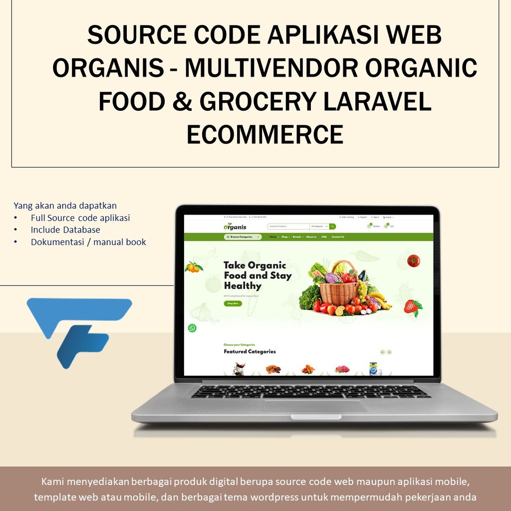 Jual SOURCE CODE APLIKASI WEB ORGANIS - MULTIVENDOR ORGANIC FOOD & GROCERY LARAVEL ECOMMERCE ...