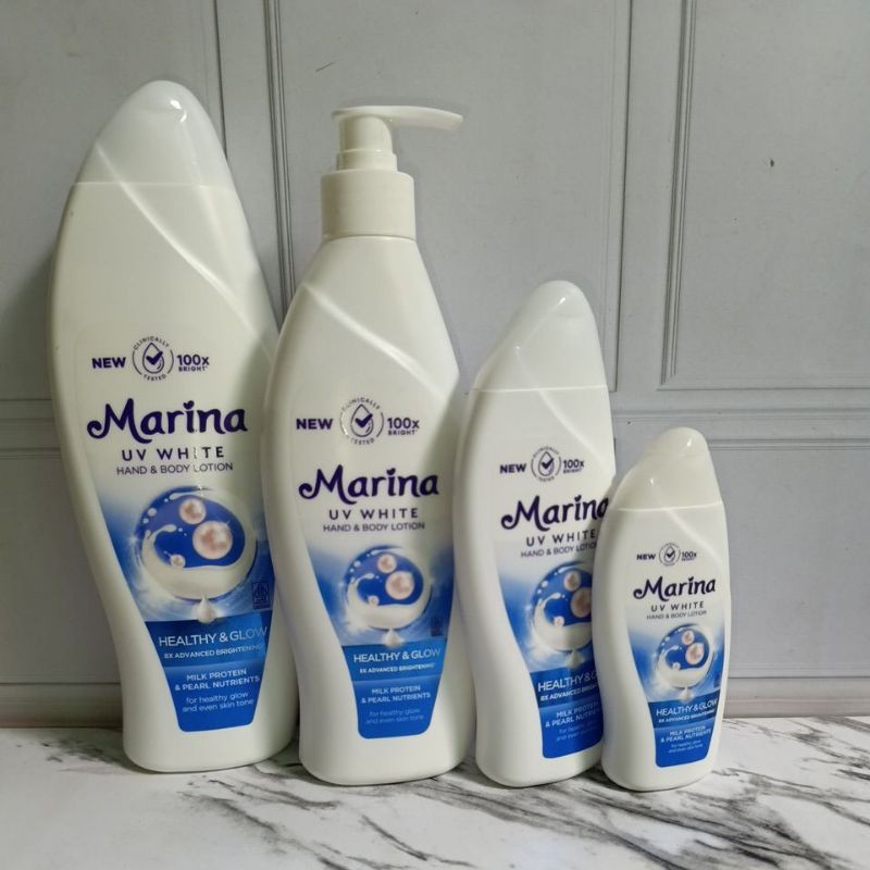 Jual Marina UV White Hand and Body Lotion Healthy and Glow | Shopee ...