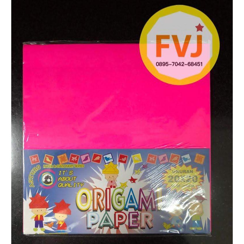 Jual 10 pak - Origami Paper / Kertas Lipat Warna Terang / Spotlight ...