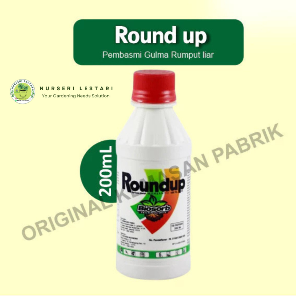 Jual Roundup Herbisida Round up Pembasmi Rumput Liar Gulma 200 ML ...