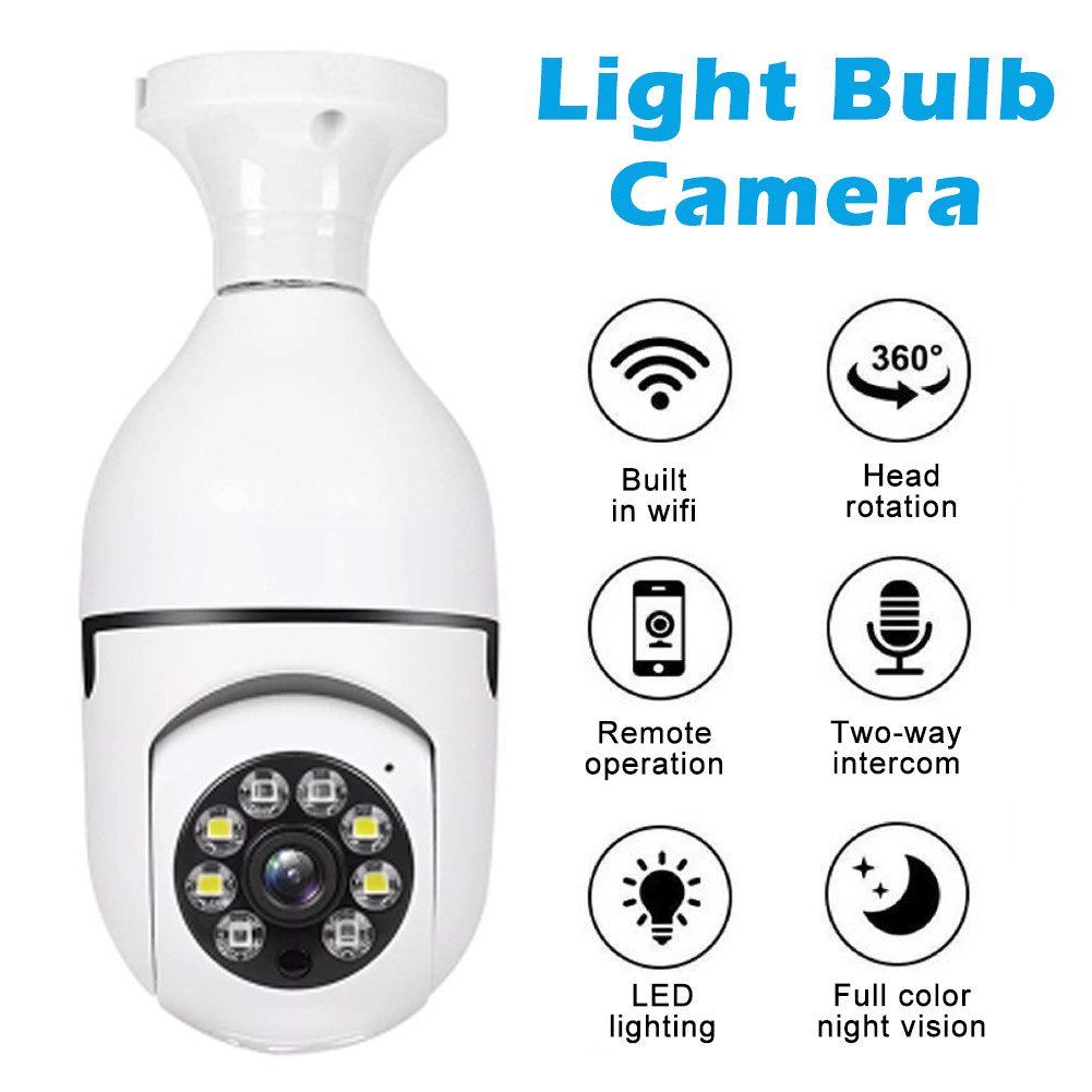Jual 360 Derajat CCTV Lampu Kamera Cctv A6 Full HD 1080P Cctv Wifi PTZ ...