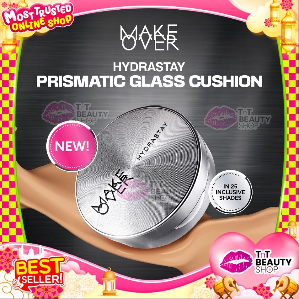 Jual MAKE OVER Hydrastay Prismatic Glass Cushion Glow Cushion Plumpy ...