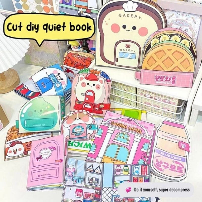Jual buku busy book diy kit anak/busy book kit/permainan edukasi anak ...