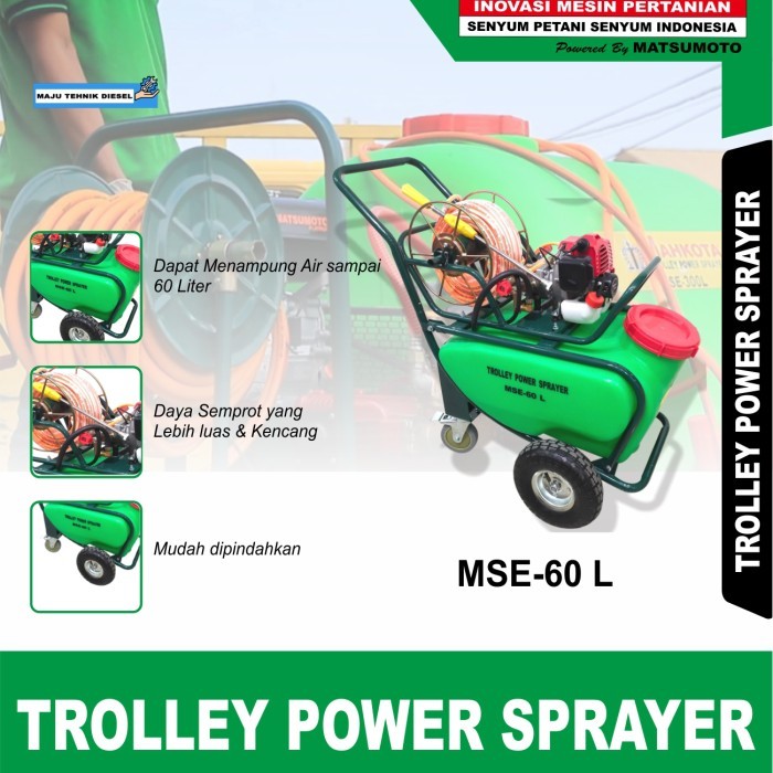 Jual Mesin Semprot Hama Pakai Trolli Mahkota MSE-60L 60 Liter | Shopee Indonesia