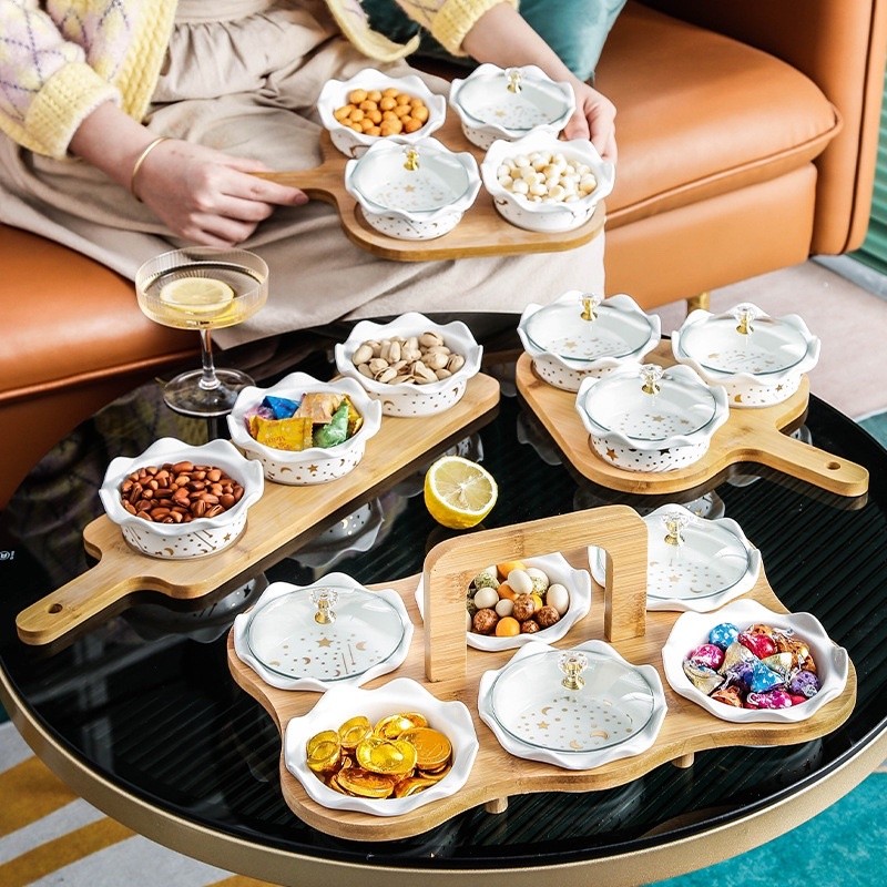 Jual SHAFFSHOP Sun Star Snack Tray / Tempat Camilan / Tempat Saos ...