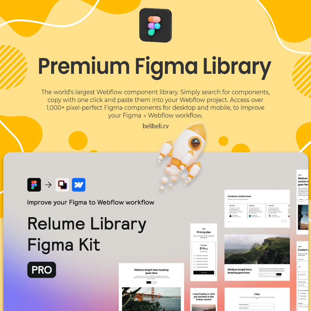 Jual Relume Library Figma Kit PRO Optimal Di 2025 | Shopee Indonesia