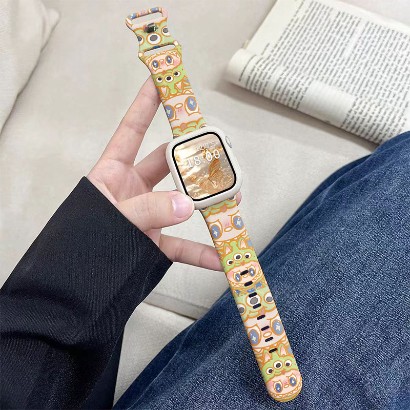 Jual Tali Strap Gelang Soft Silikon Labubu populer Untuk Redmi Watch ...