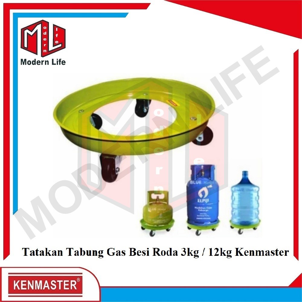 Jual KENMASTER Tatakan Galon Tabung Gas 3 12 Kg Bahan Besi Kaki Roda ...