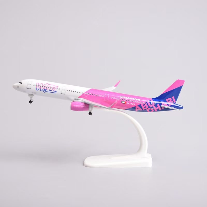 Jual 20cm 321 wizz Airplane Model WIZZ AIR A321 Aircraft miniature ...