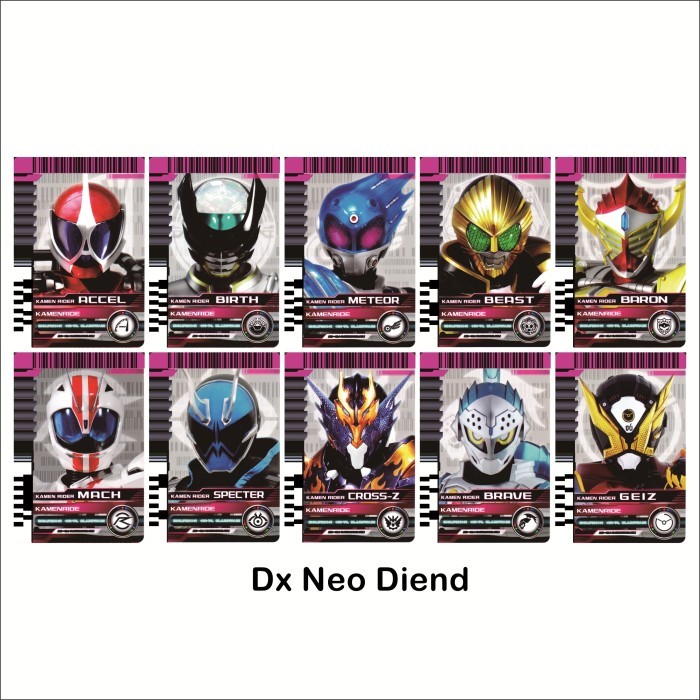 Jual kamen rider decade card custom 2nd rider diend by ABM | Shopee ...