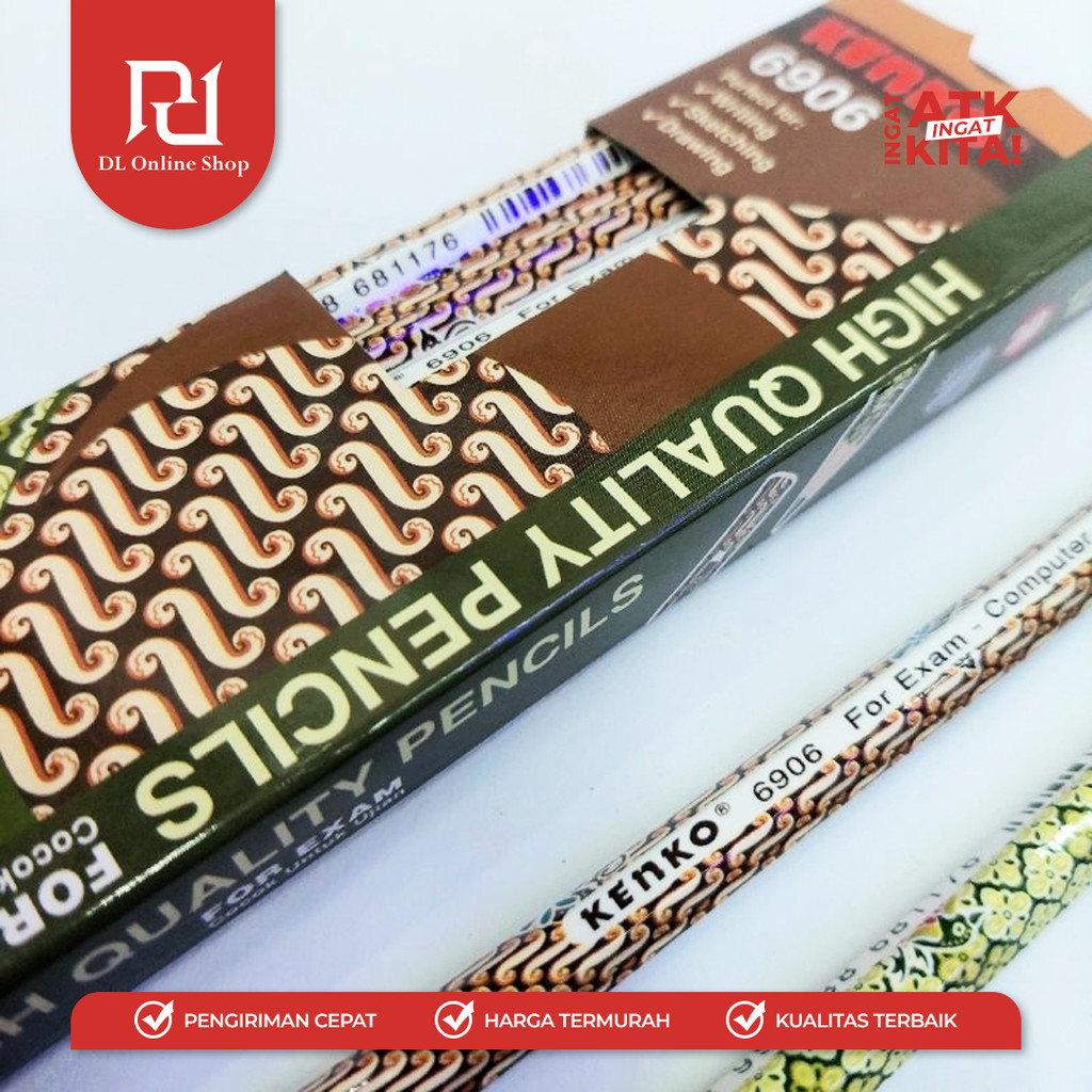 Jual KENKO PENSIL 2B-6906 BATIK (1LSN/ 12PCS) | Shopee Indonesia