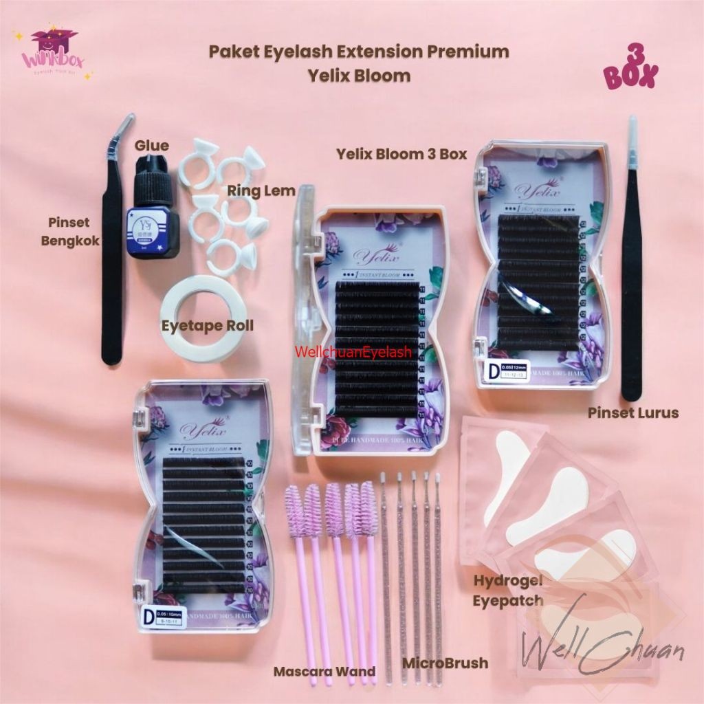 Jual PAKET EYELASH SUPER HALUS / PAKET EYELASH EXTENSION / PAKET ...