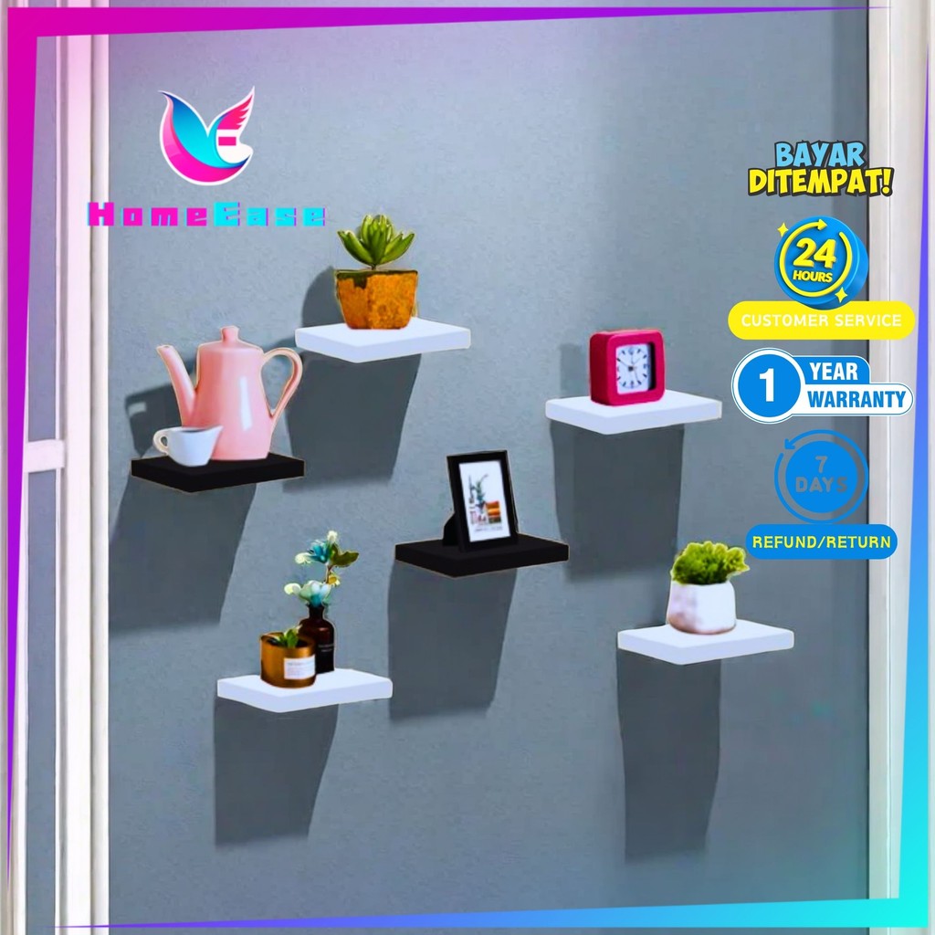 Jual HomeEase - Rak Dinding Ambalan Layang Serbaguna Modern Minimalis ...