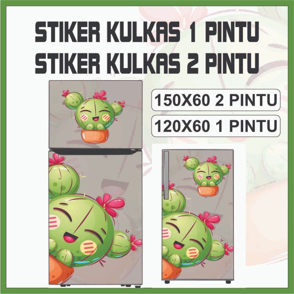Jual Stiker Kulkas 1 Pintu dan Sticker 2 Pintu Full Body Motif Kartun ...