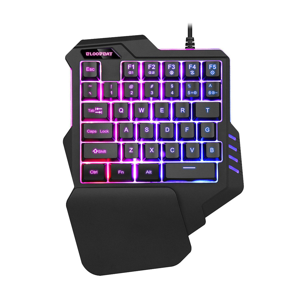Jual Gaming Keyboard And Mouse Combos RGB Backlit One-Handed Keypad ...