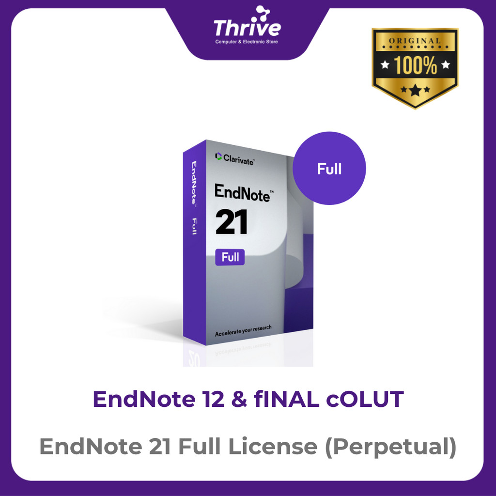 Jual EndNote 21 Full License (Perpetual) | Shopee Indonesia