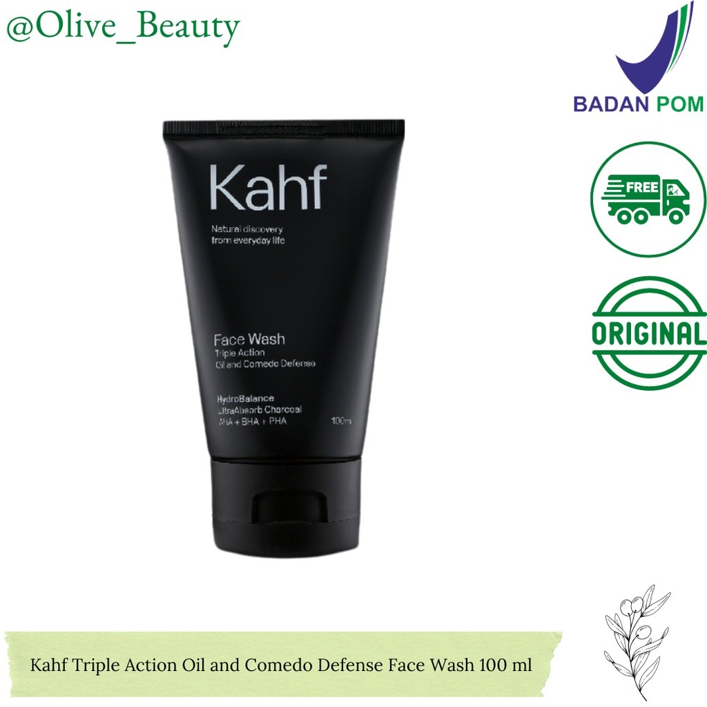 Jual Kahf Triple Action Oil and Comedo Defense Face Wash 100 ml ...