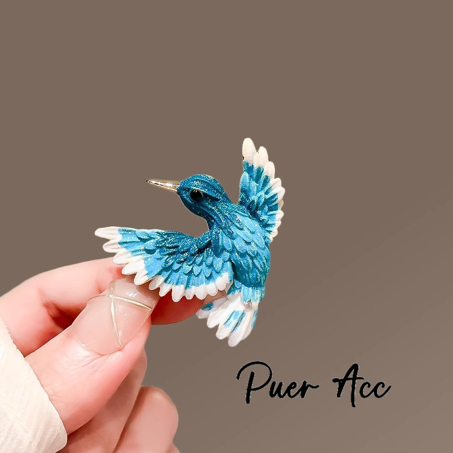 Jual 【Puer acc】Bros burung bersenandung biru Aksesori sapu retro yang ...