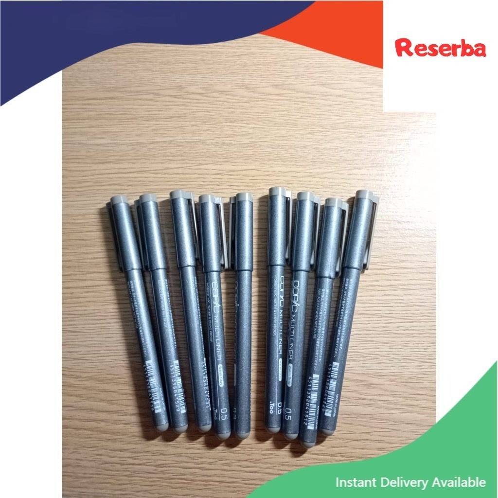 Jual COPIC Multiliner Color Cool Grey Abu Abu Satuan Drawing Pen ...