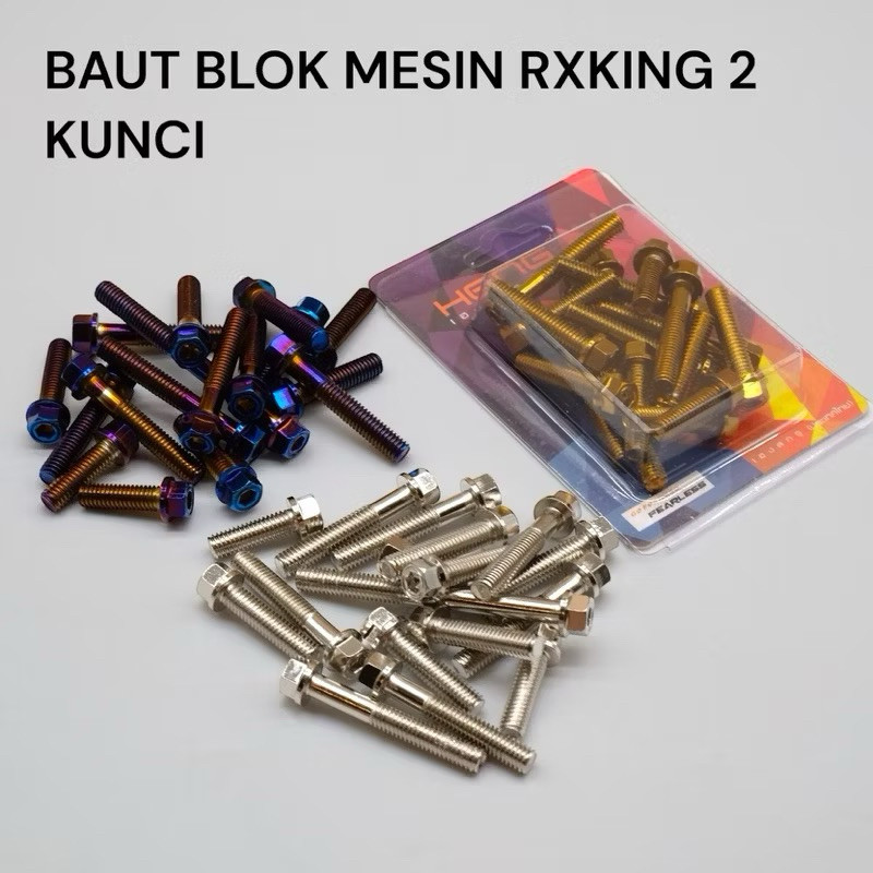 Jual GMV_SPORT BAUT PROBOLT BLOK MESIN MODEL 2KUNCI MOTOR YAMAHA RX KING OLD RX KING NEW RXZ ...