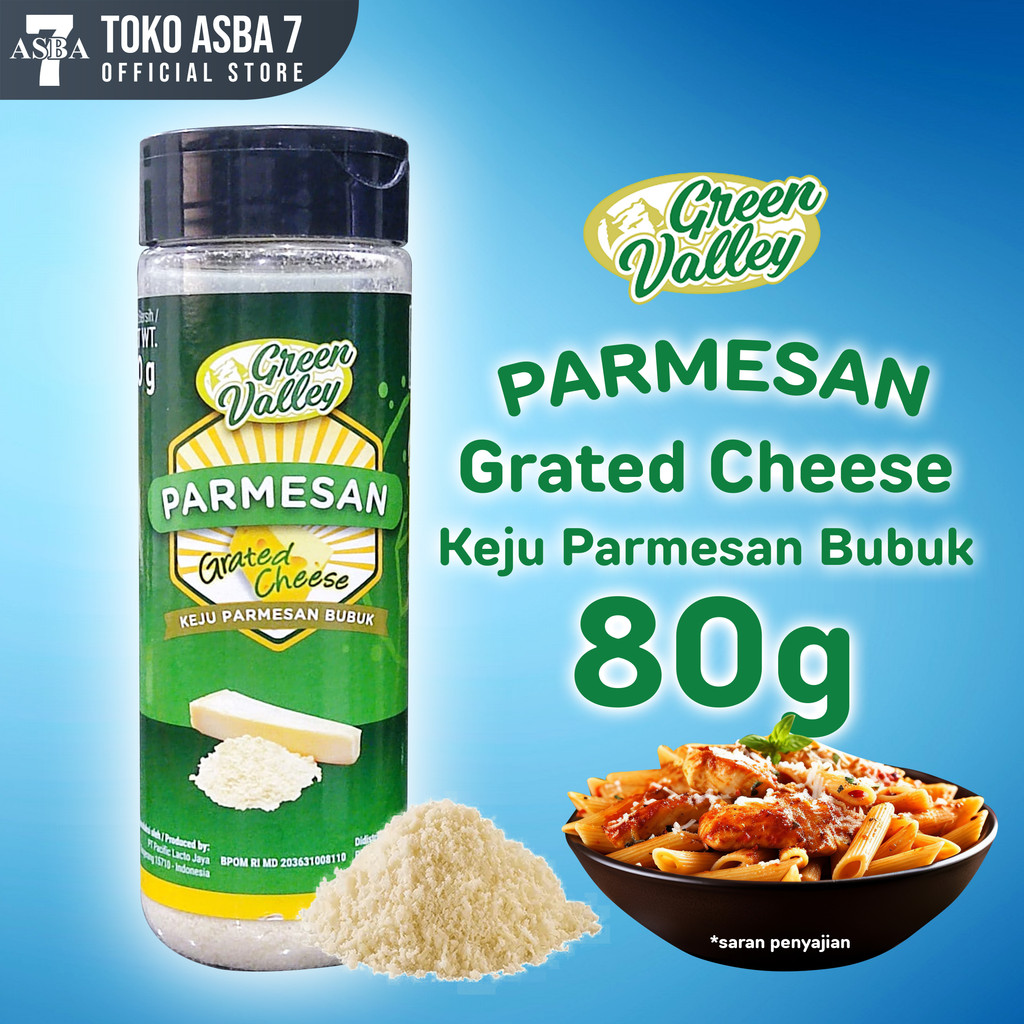 Jual GREEN VALLEY GRATED PARMESAN CHEESE SHAKER 80 GR | Shopee Indonesia