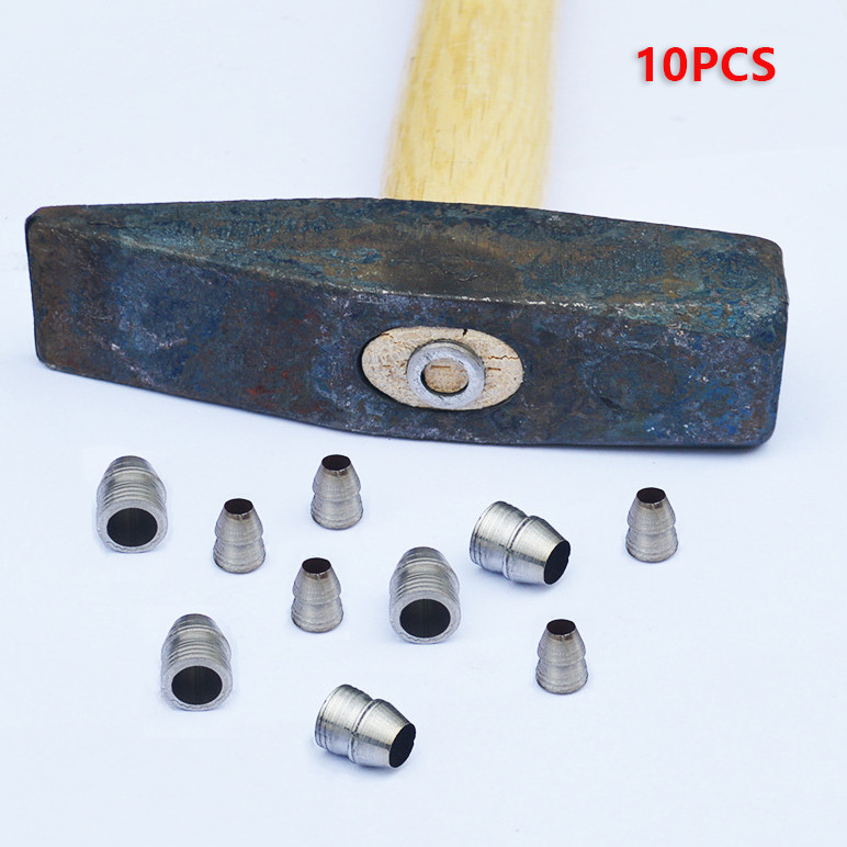 Jual 10Pcs Safety Round Handle Wedges Steel Hammer Handle Splitting ...