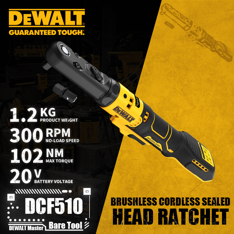 Jual DEWALT DCF510 Brushless Cordless Sealed Head Ratchet 20V Lithium ...
