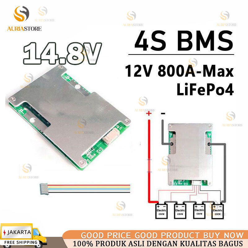 Jual BMS 4S 120A 12V 3.2V COMMON PORT 20 MOSFET 120A BATERAI LIFEPO4 B107 | Shopee Indonesia