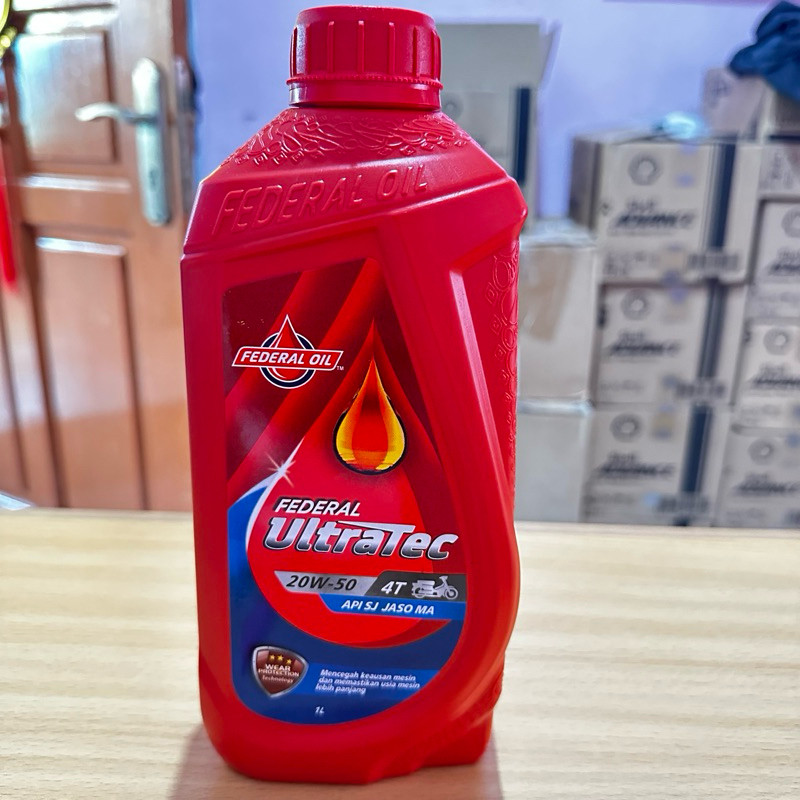 Jual oli motor federal ultratek 1L federal 1liter oil | Shopee Indonesia