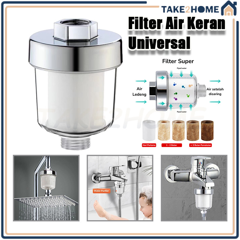 Jual Filter Air Keran Universal/filter air shower filter keran air ...