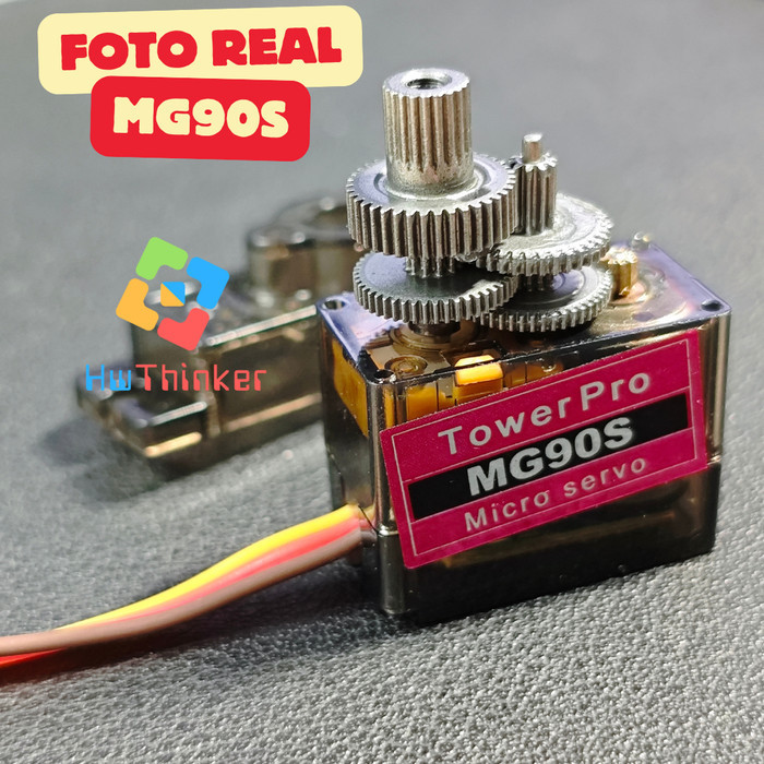 Jual Servo Motor RC MG90S MG90 MG-90S Micro ALL Full Metal Gear Box ...