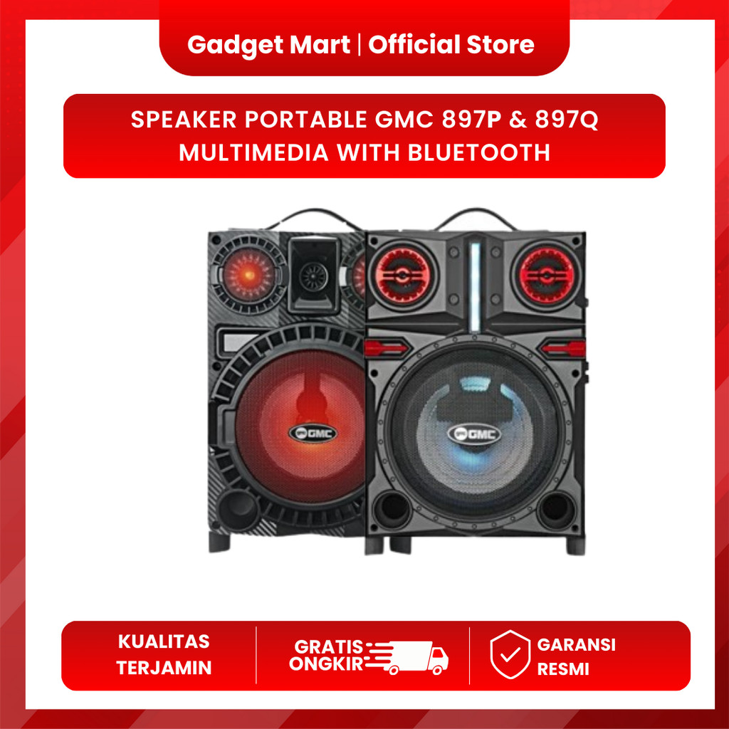 Jual Speaker Portable GMC 897P & 897Q Multimedia With Bluetooth ...