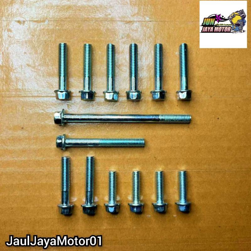 Jual Baut Fullset Cover Tutup Blok Mesin Cvt Yamaha Soul Gt / Xeon / Xeon Gt Motorcycle | Shopee ...