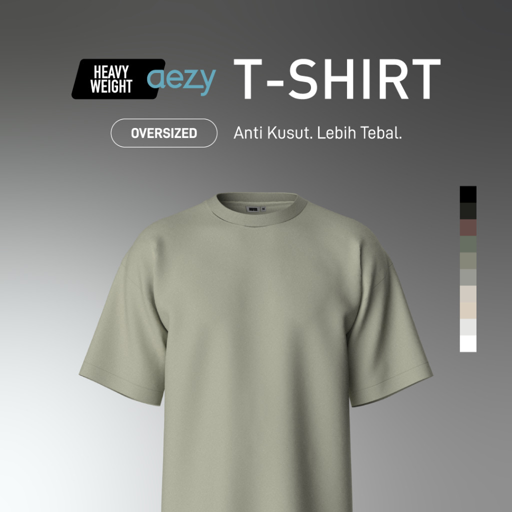 Jual No Void Minds Heavyweight AEZY Oversized Core T-Shirt | Abbey ...