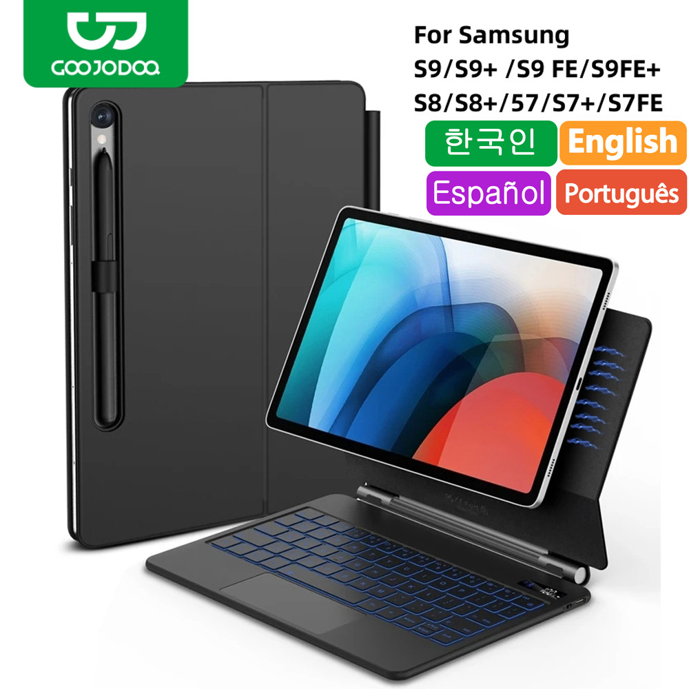 Jual Magic Keyboard For Samsung Galaxy Tab S7 Plus S8 S9 + FE 11 12.4 ...