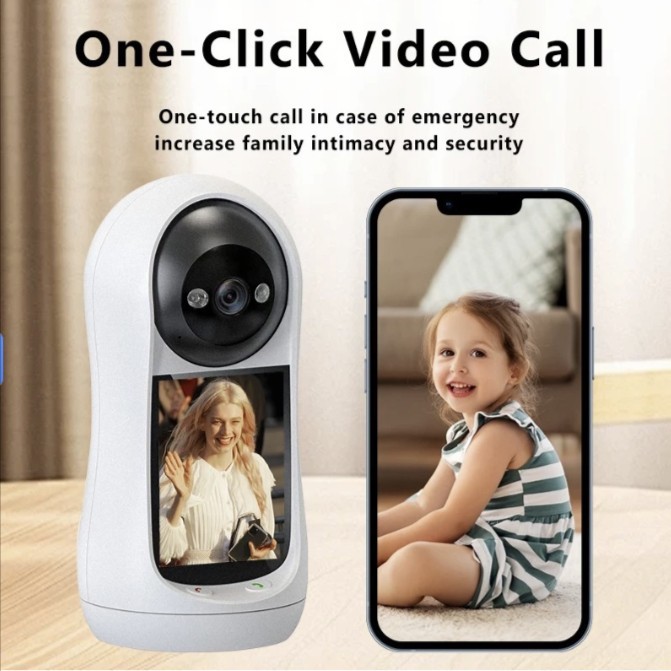 Jual SMARTCOM 3MP PTZ Wifi Camera Video Call Baby Camera CCTV Indoor Wireless Wifi Security IP ...