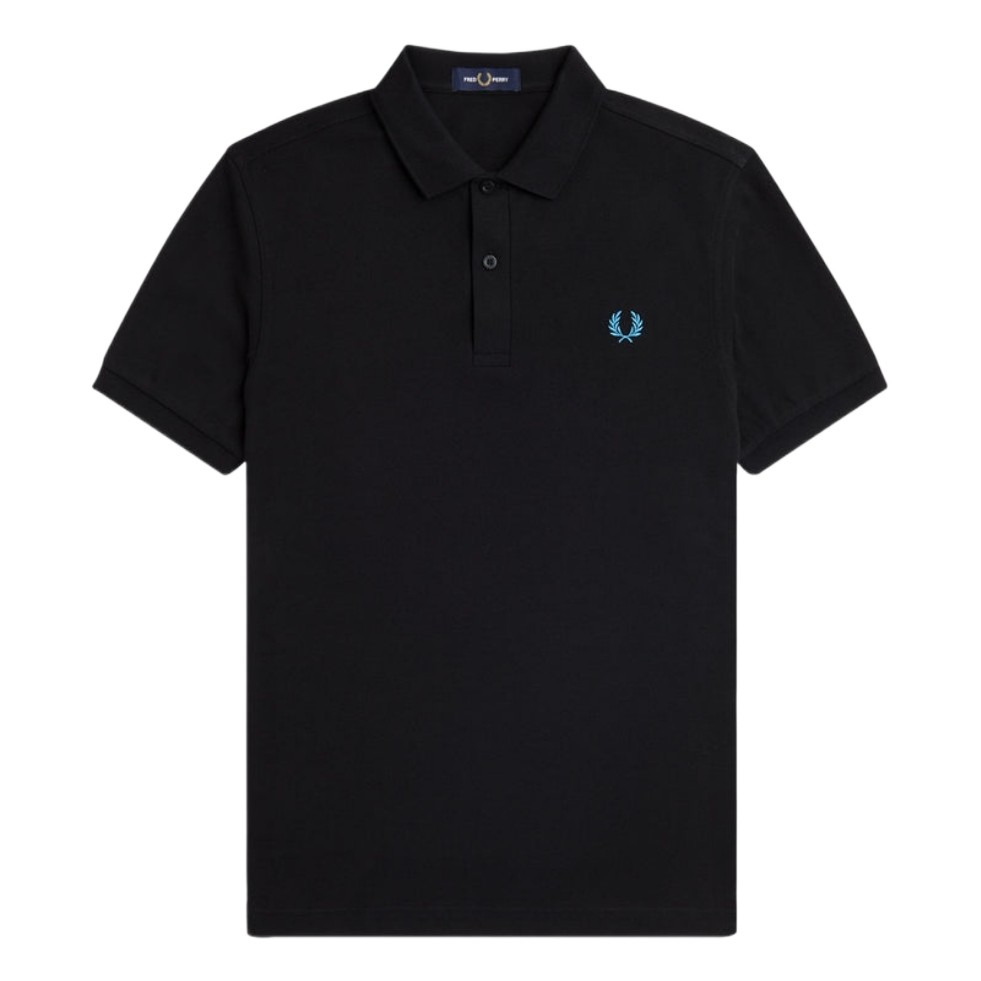 Jual Fred Perry Blue Logo Black Polo / Kaos Polo Branded Original ...