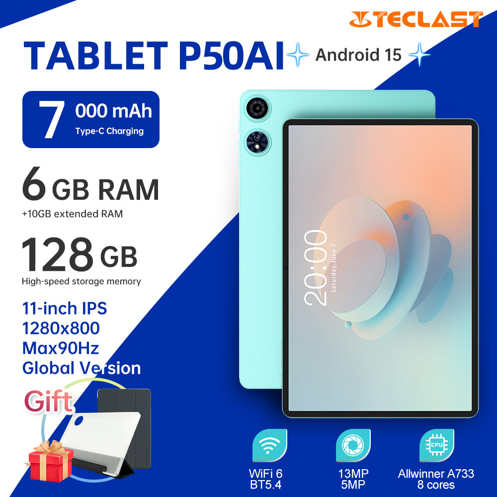 Jual Teclast P50 Ai Tablet Allwinner A733 8-core/11in TDDI/6GB LPDDR5 ...
